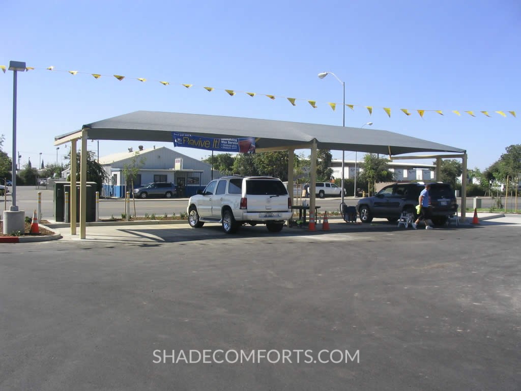 Detailing Shade Canopy At Sacramento Car Wash