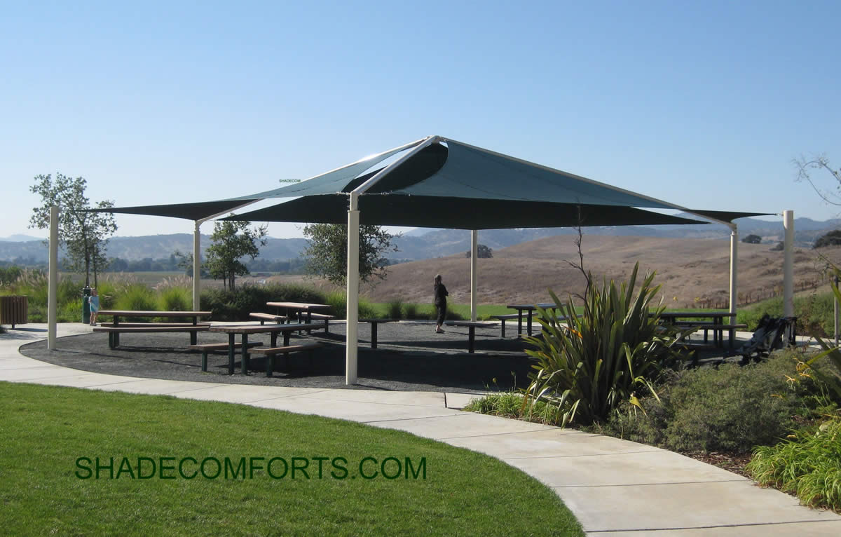 Custom Shade Ramada | CA Park Picnic Gazebo