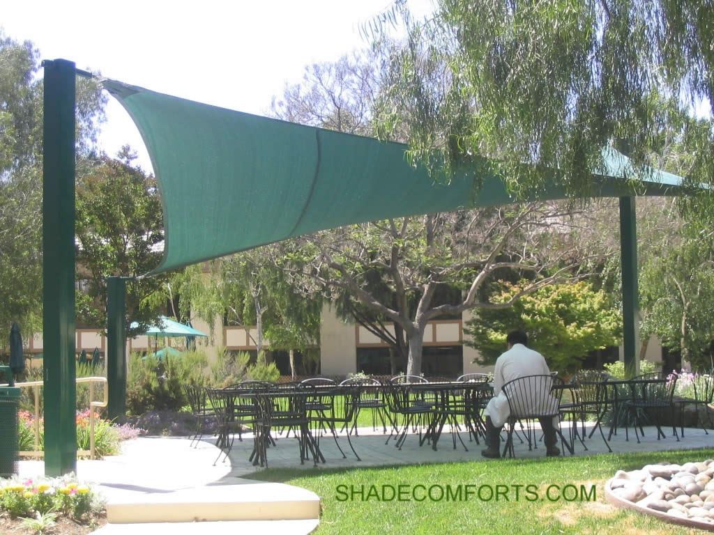 Tensile Shade Structure Cools NorCAL Courtyard