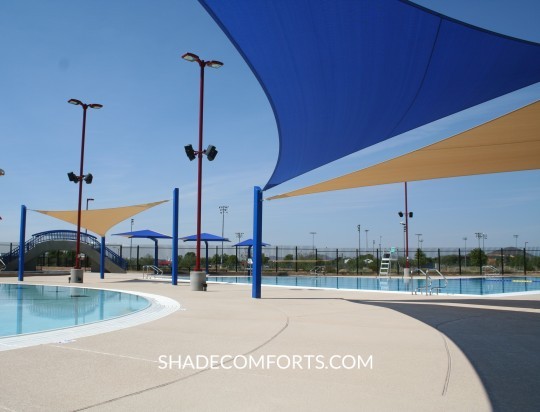 Shade Sails California - Commercial Pools - Aquatic Centers