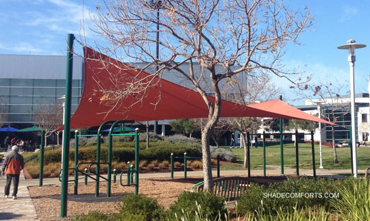 Hypar Shade Sail - Tensile Structure – Santa Clara Outdoor Fitness