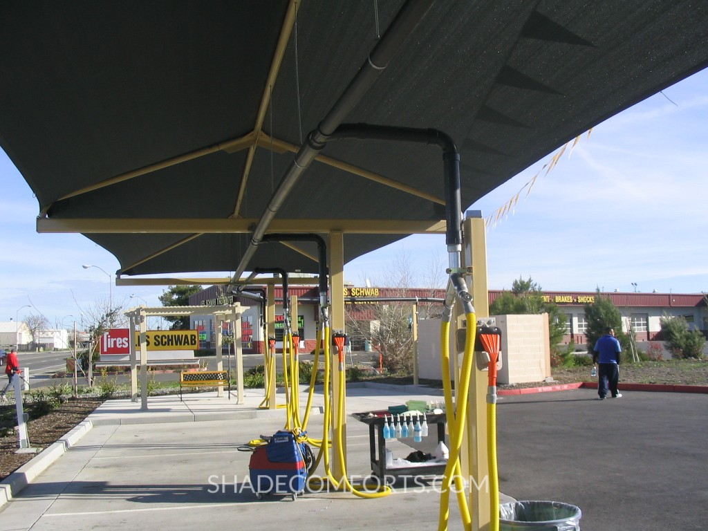 NorCAL Cantilevered Car Detailing Shade Structure 6
