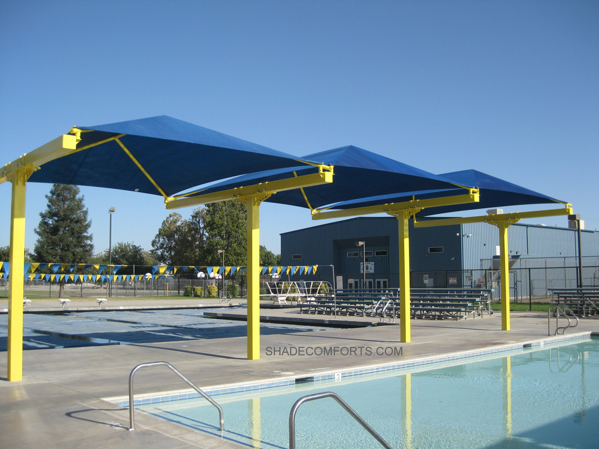 NorCal Pool Bleacher Shade Structure 11