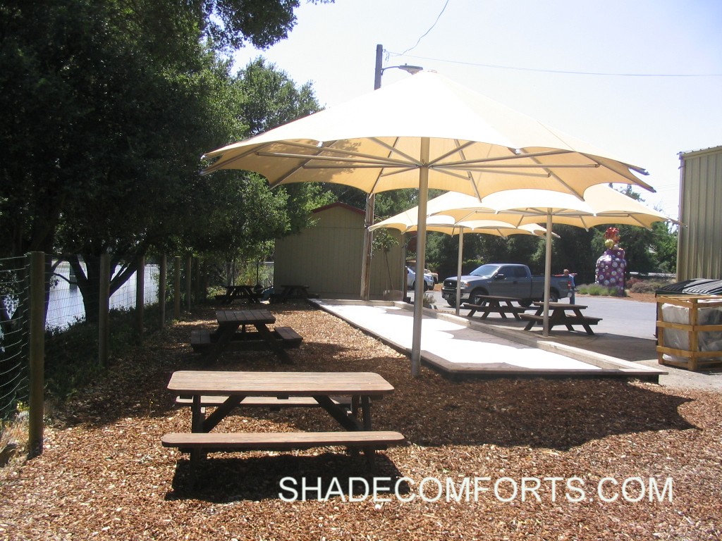 Shade Umbrellas 7 - Bocce Ball Court - California